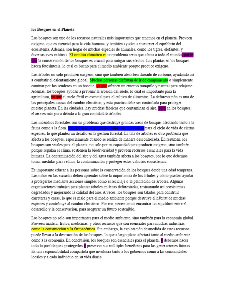 Los Bosques en El Planeta | PDF | Los bosques | Deforestación
