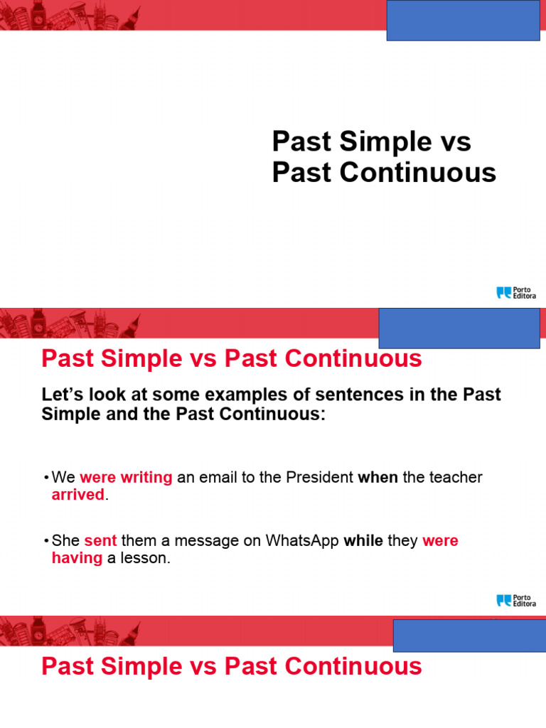 Past Simple Vs Past Continuous | PDF