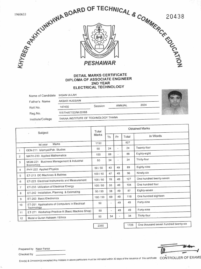 Electrical Second Year DMC PDF | PDF