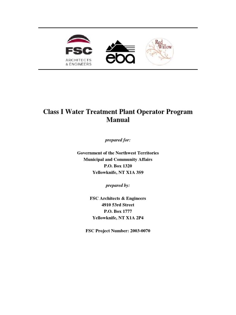 O&M Manual | PDF | Bacteria | Water Quality