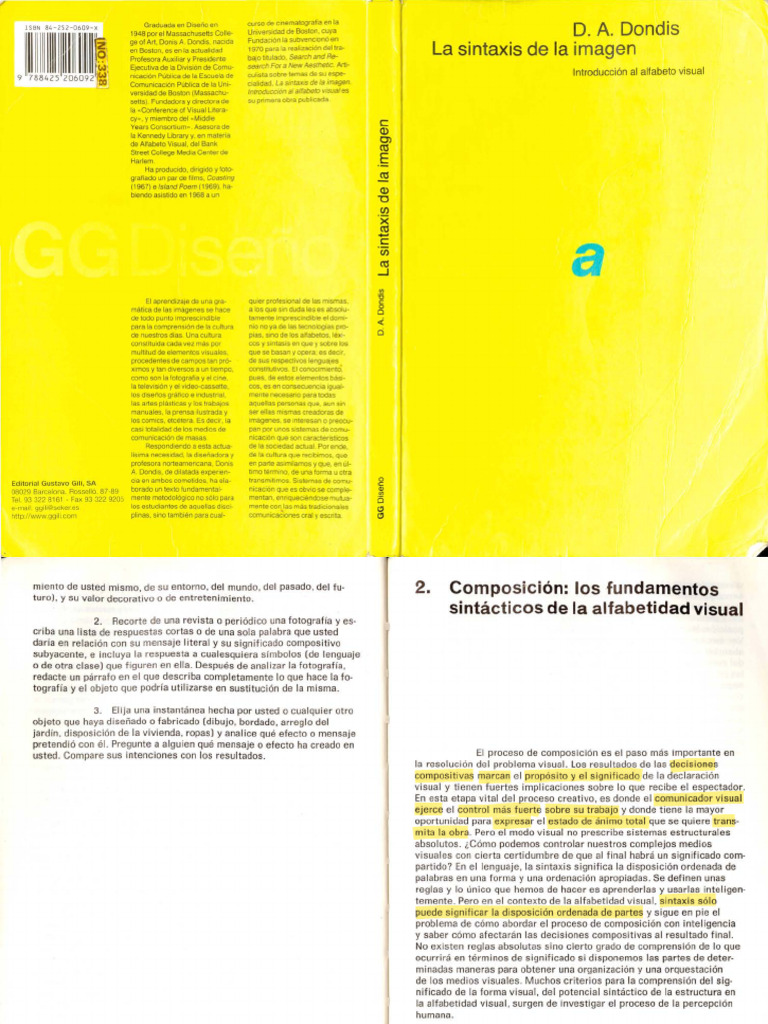 Dondis D.A. Sintaxis Visual Cap2,3y4 | PDF