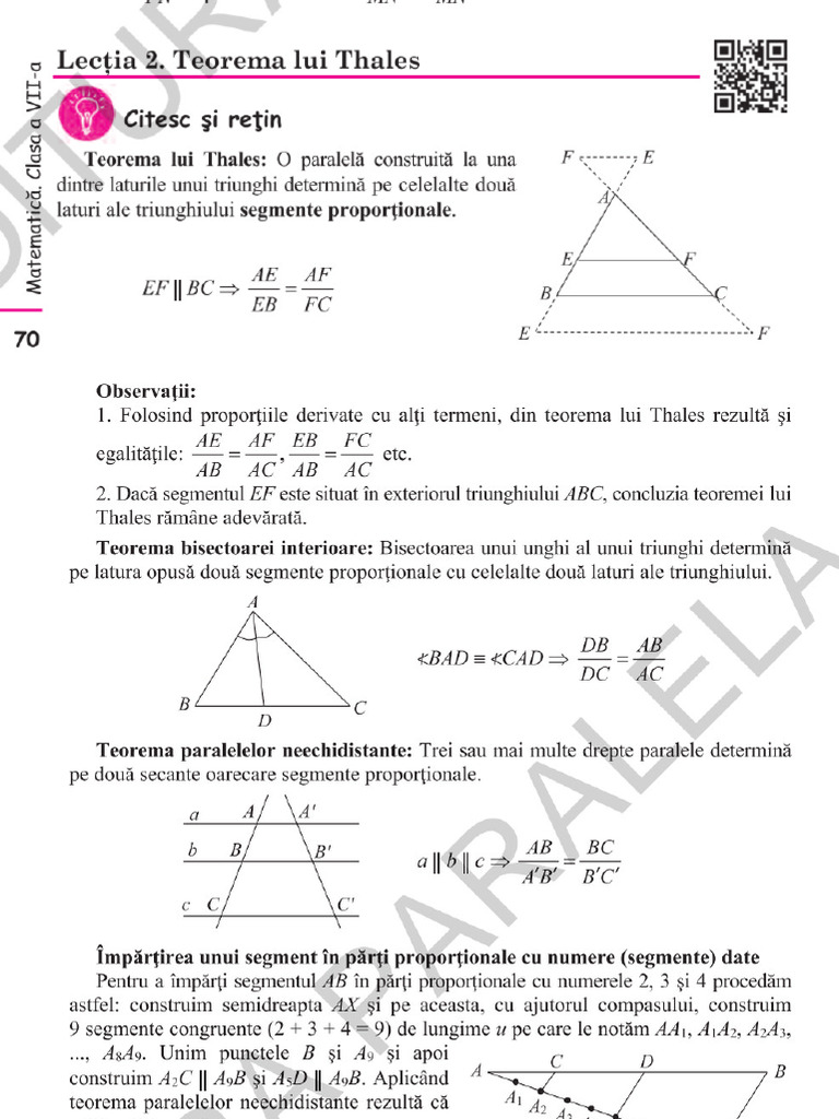Teorema Lui Thales | PDF