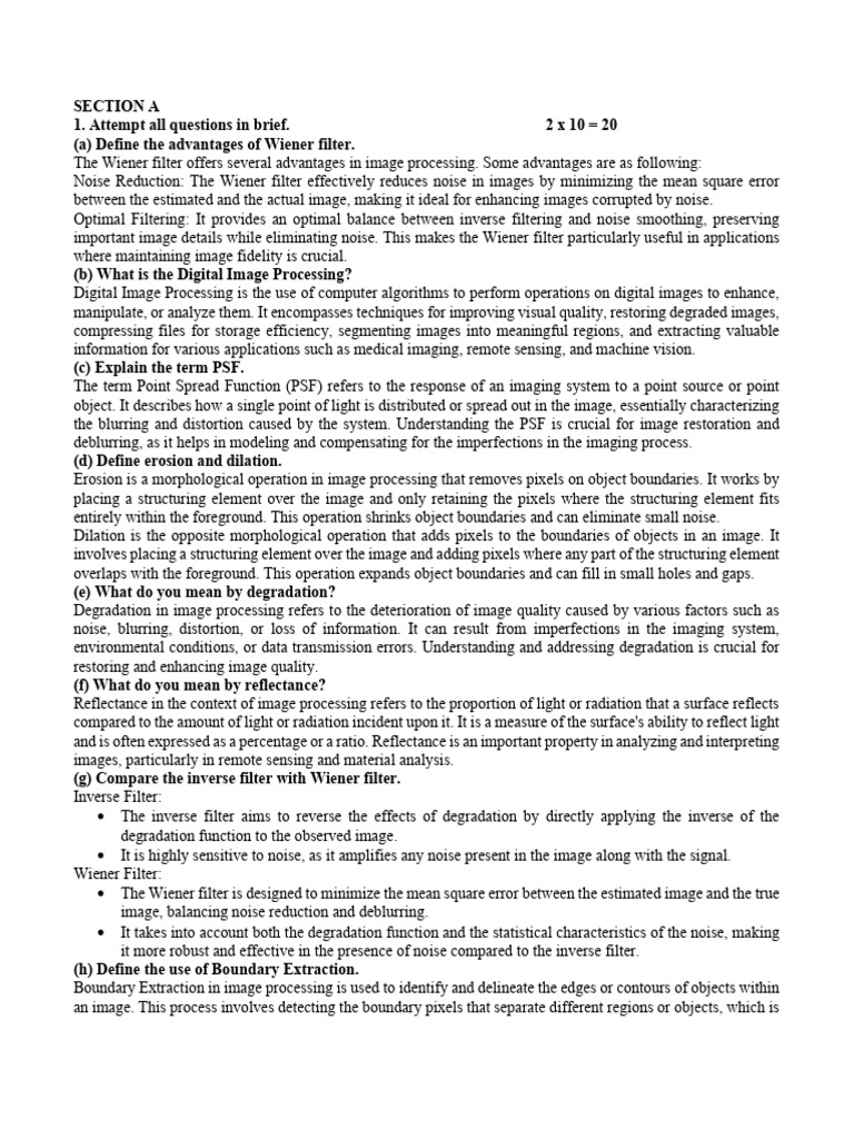 IP AKTU Solutions 2021 22 | PDF | Image Segmentation | Data Compression