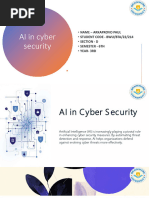 Ai in Cyber Security Seminar | PDF | Security | Computer Security