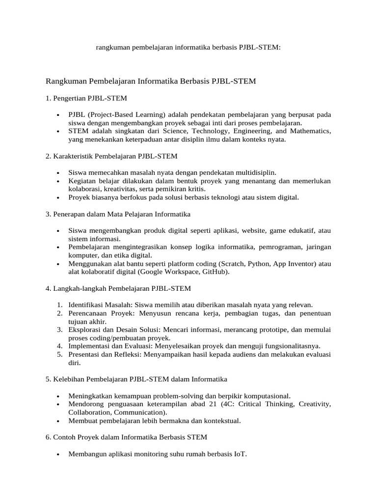 Rangkuman MGMP Informatika | PDF