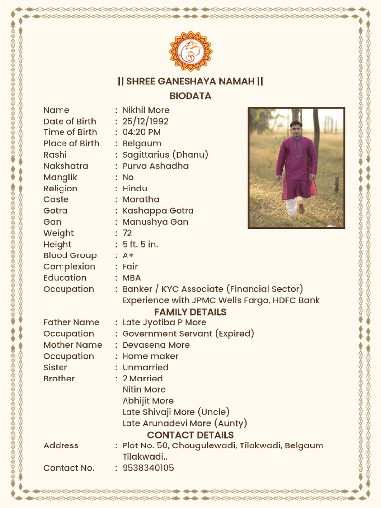 Biodata | PDF