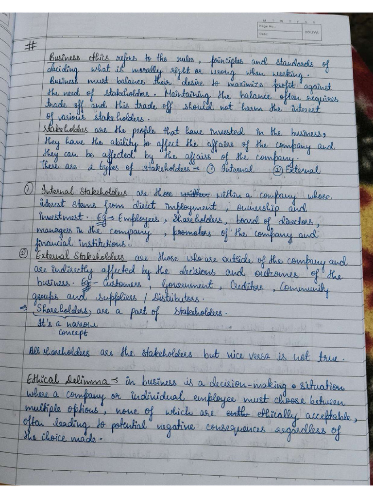Ethics Notes | PDF