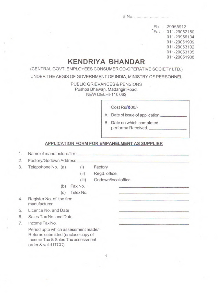 Regn Form KB | PDF