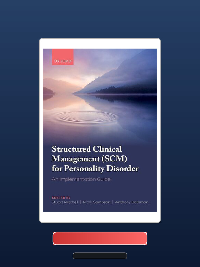 Get Test Bank For Structured Clinical Management SCM For Personality ...