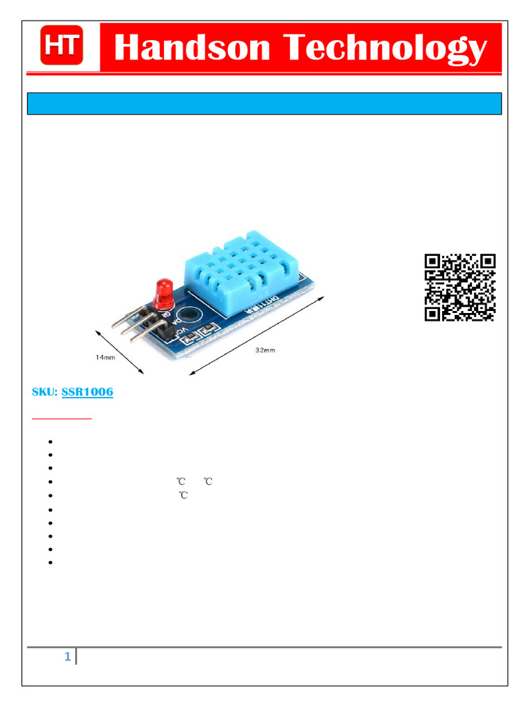 DHT11 Humidity Temp Sensor | PDF | Arduino | Sensor