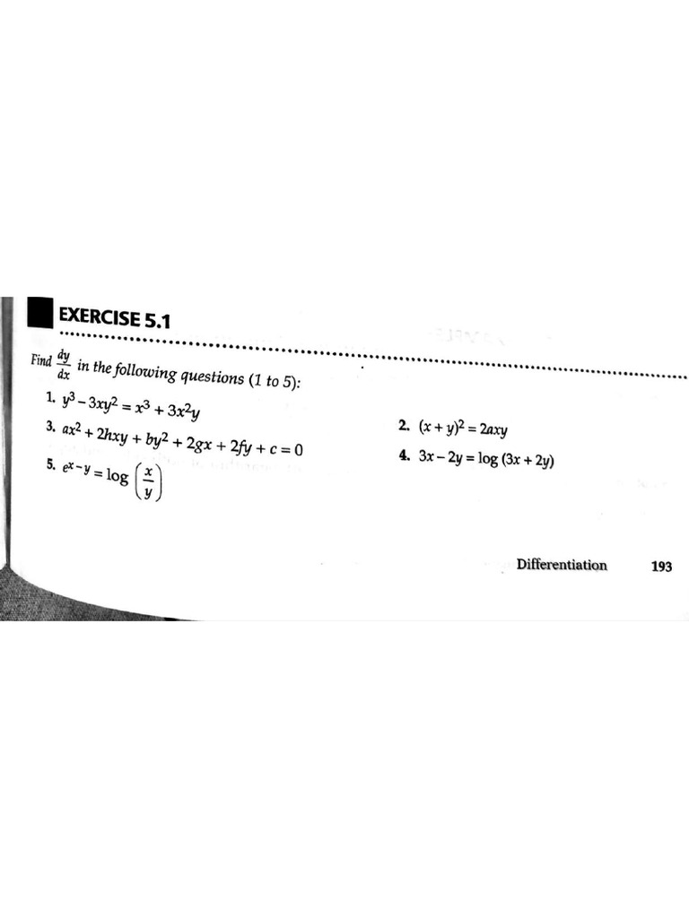 Class 12 Applied Math Derivatives Questions | PDF