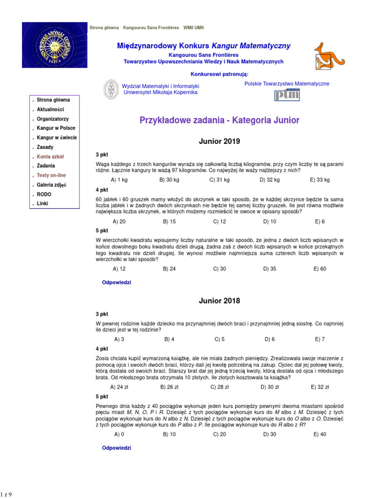 Przyklady Junior | PDF