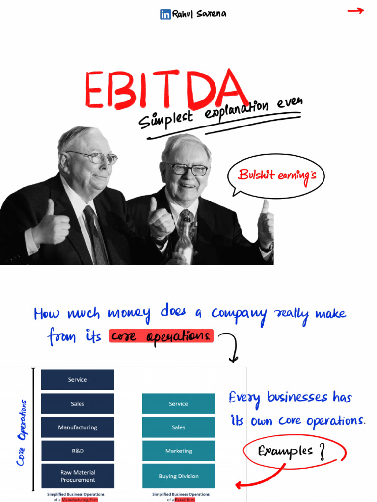 EBITDA (Simplest Explanation Ever) | PDF