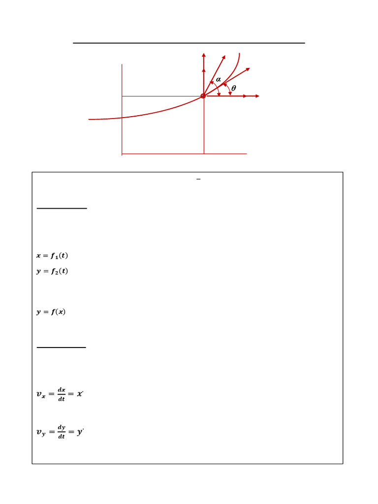 LECTURE 2 Curvelinear Plane Motion by Cartesian Coordinates | PDF ...