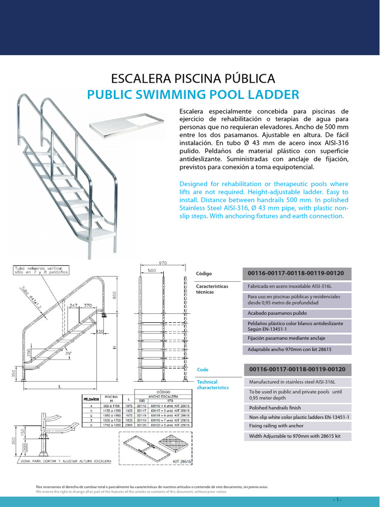 Ficha Tecnica Escalera Facil Acceso | PDF | Sector secundario de la economía