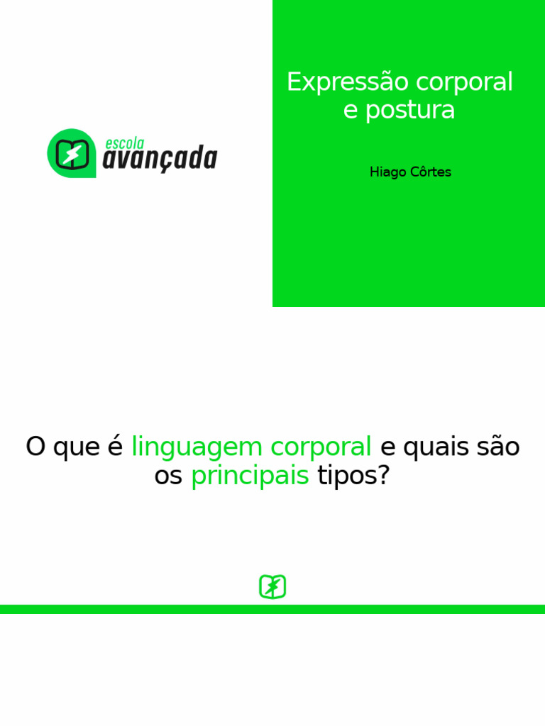 Linguagem Corporal: Sinais e Posturas | PDF | Linguagem corporal ...