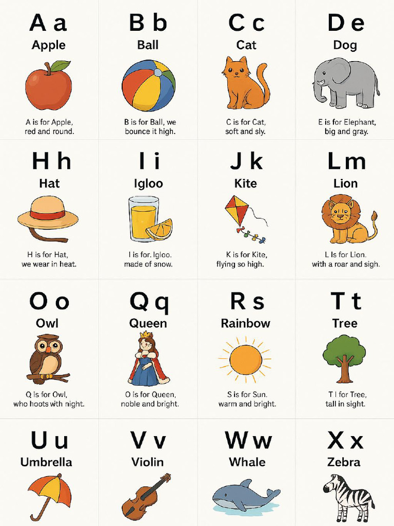 Alphabet Picture Book | PDF