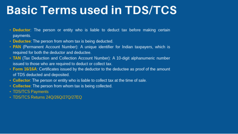 S14 2+Know+Basic+Terms+Used+in+TDS+and+TCS | PDF
