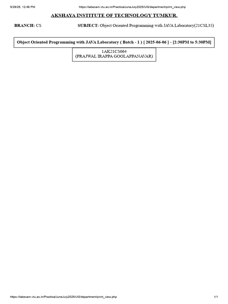 Lab Batch 21 Scheme | PDF