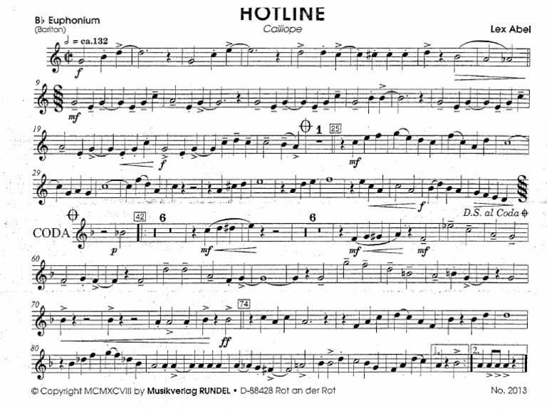 Hotline - Euphonium B | PDF