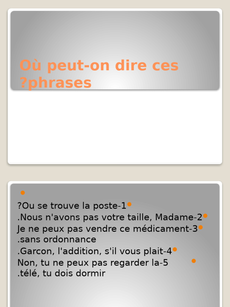 Phrases utiles en voyage | PDF