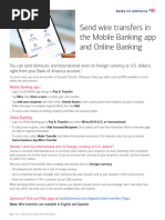 Bank of America Wire Transfer Guide | PDF | Wire Transfer | Exchange Rate