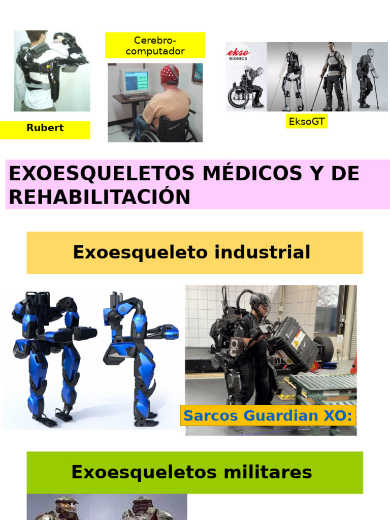 Tipos de exoesqueletos y aplicaciones | PDF