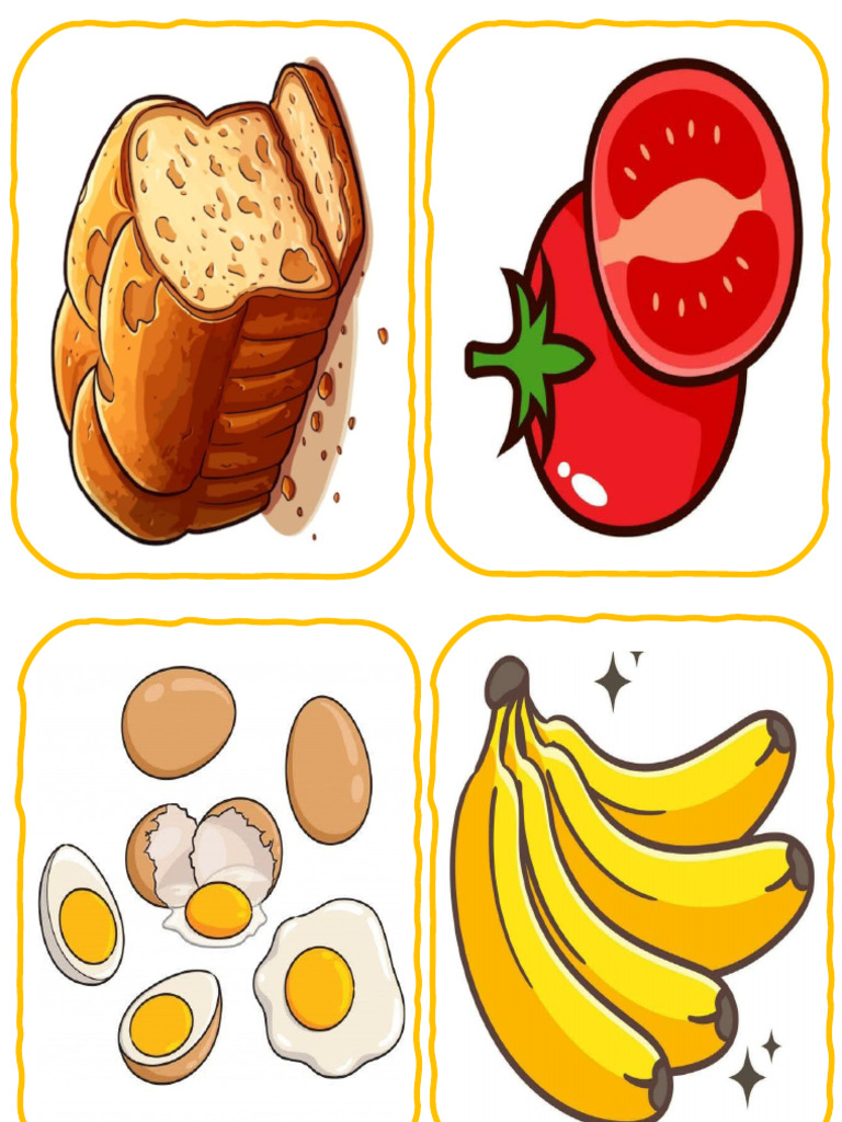 Food Flashcards | PDF