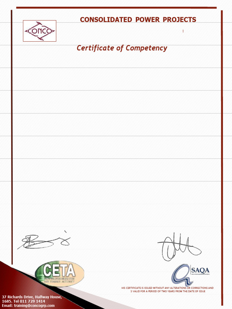 CETA Certificate for Fluid Power Course | PDF