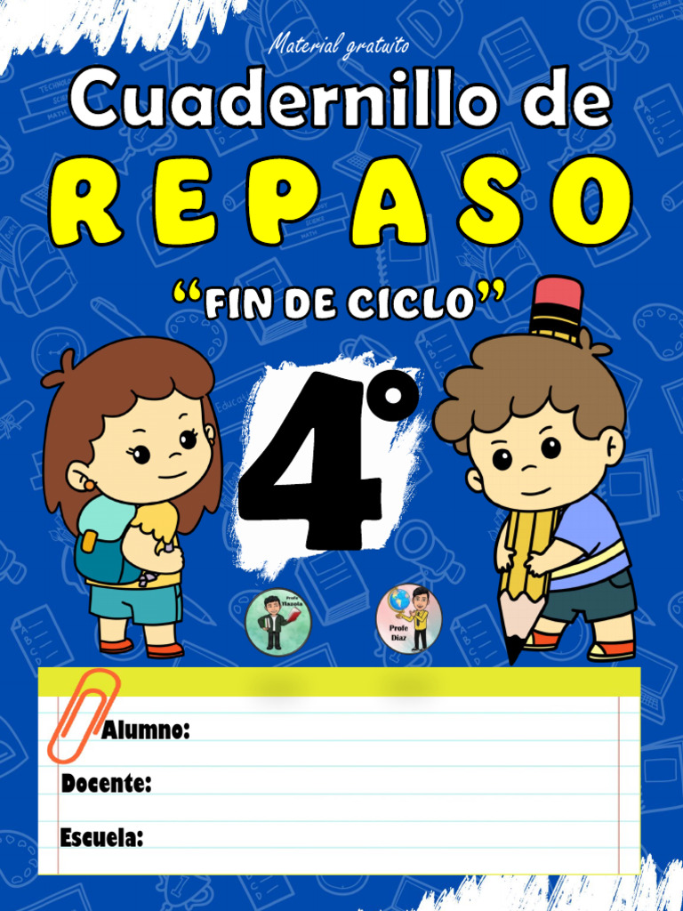 4° Cuadernillo de REPASO de VERANO - Profe Diaz | PDF | Verbo | Nutrición