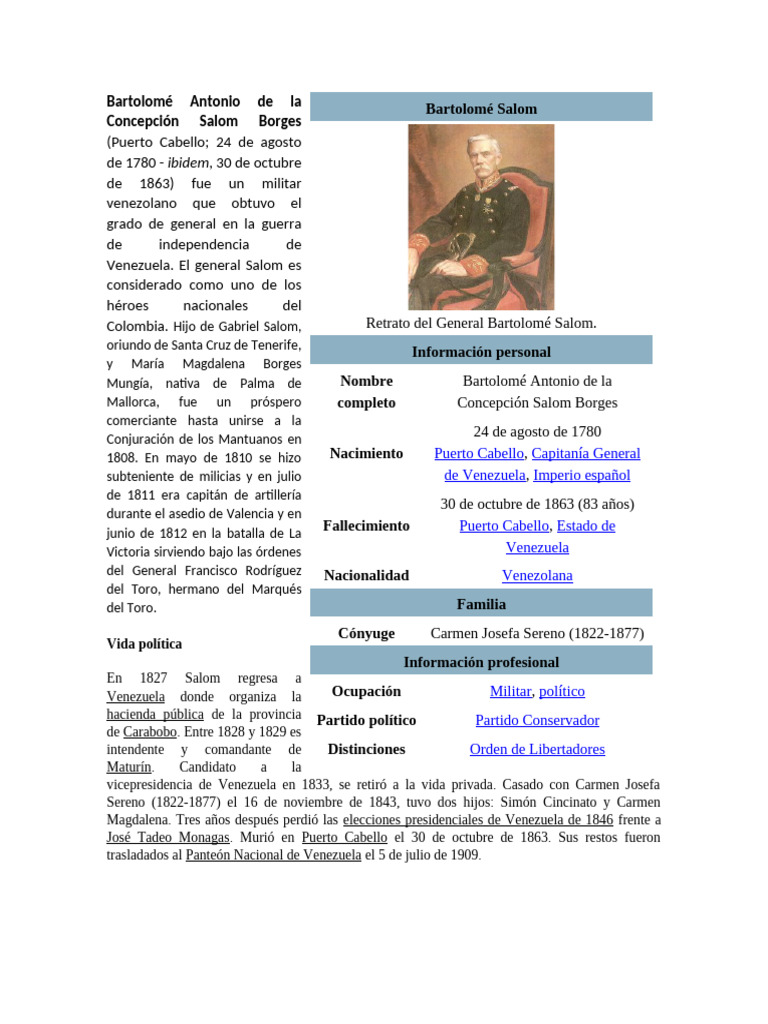 Bartolomé Salom Bibliografia | PDF