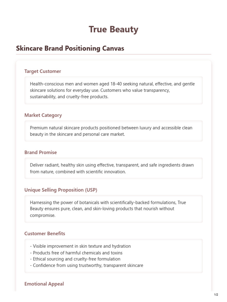 Brand Positioning | PDF