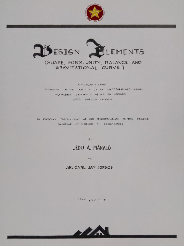 Jedli Manalo Research Toa (Design Elements) | PDF