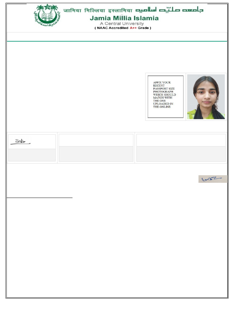 JMI BA LLB Admit Card 2025 | PDF