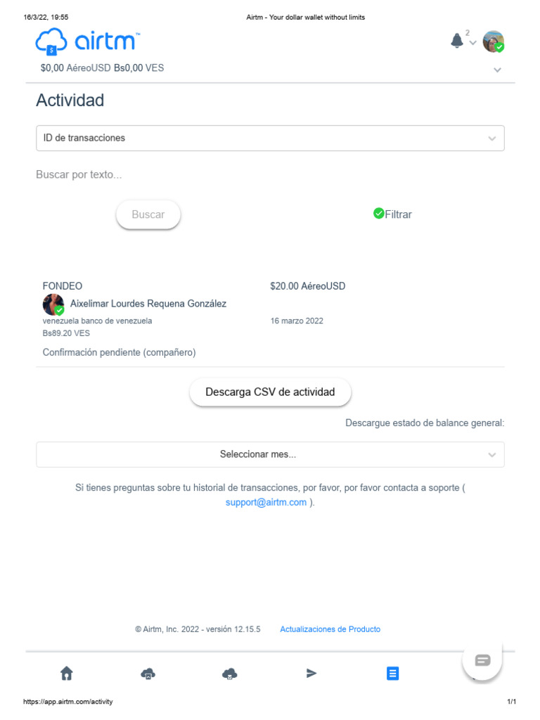 Airtm - Your Dollar Wallet Without Limits | PDF
