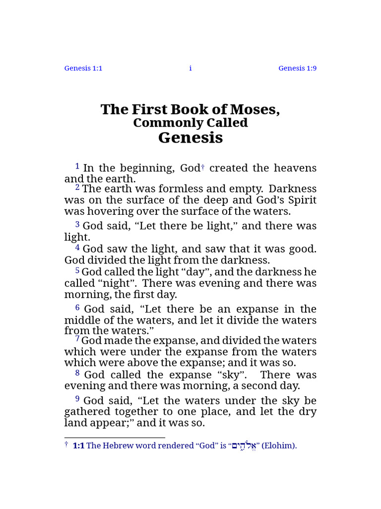 Creation Story in Genesis Explained | PDF | Ham (Son Of Noah) | Abraham