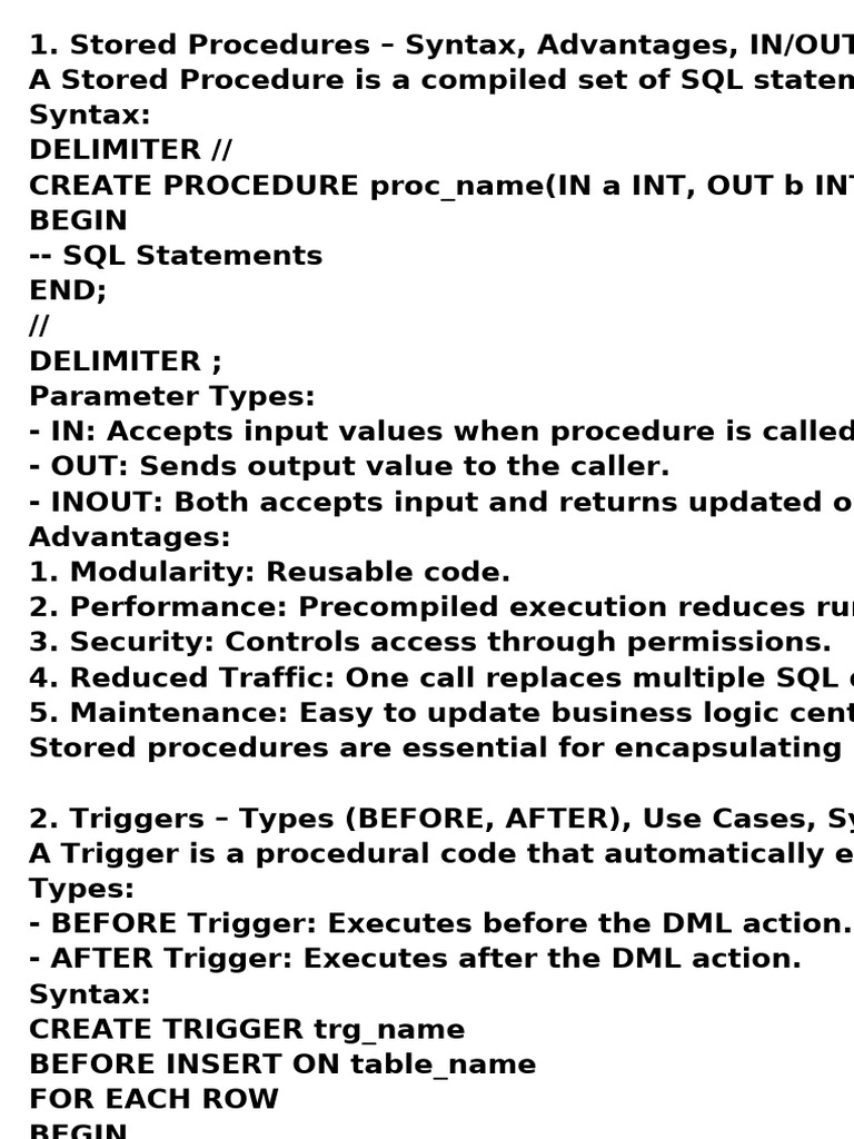 DBMS Balanced Styled Answers | PDF | Database Transaction | Databases