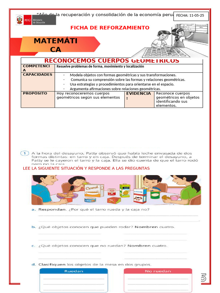 11-05-2025-.FICHA REF. MAT-Reconocemos Cuerpos Geométricos | PDF