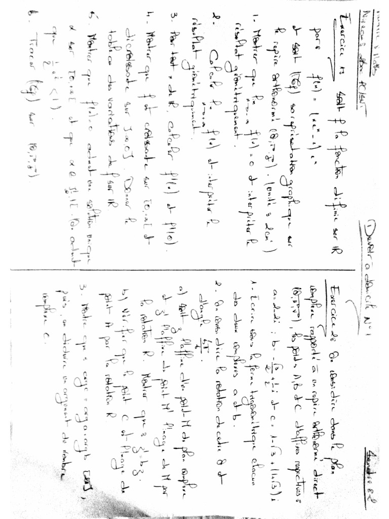 Devoir Maison 1 S2 | PDF