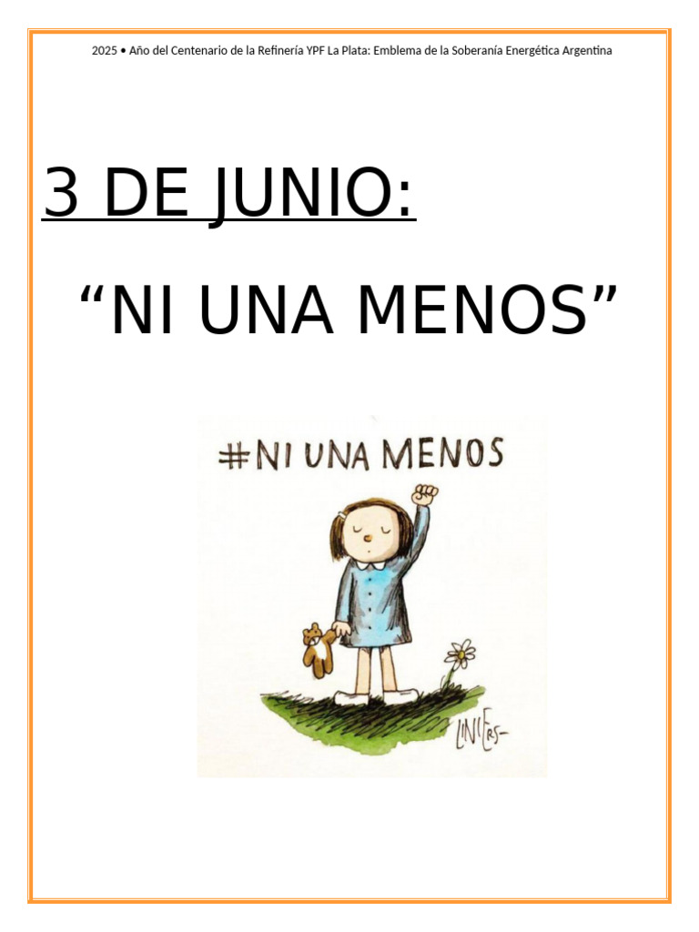 3 de Junio - Ni Una Menos | PDF | Escuelas
