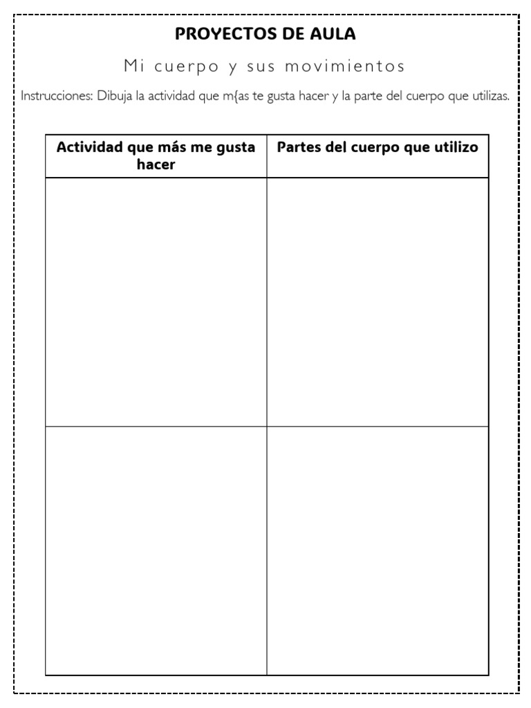 Mi Cuerpo y Sus Movimientos | PDF