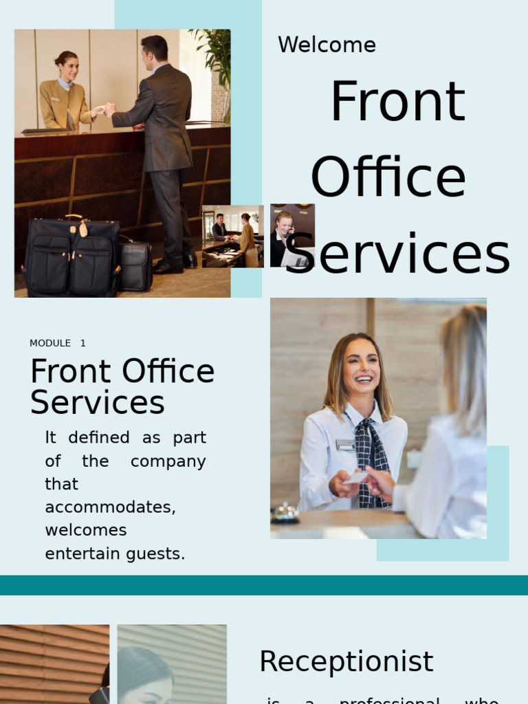 Front Office Services and Tools Guide | PDF | Credit Card