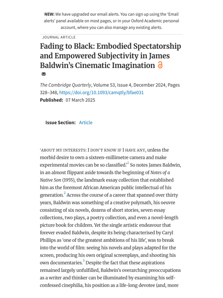 Fading To Black - Embodied Spectatorship and Empowered Subjectivity in ...