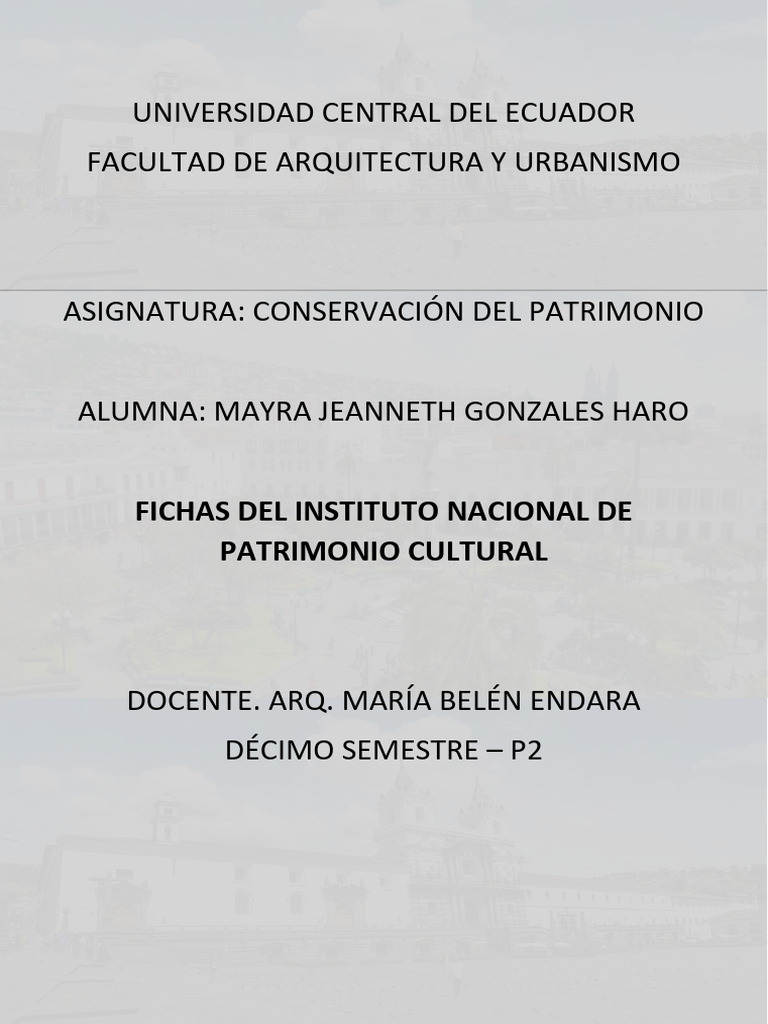 Fichas Inpc | PDF | Información