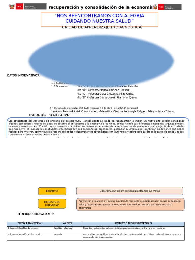 Unidad Tercero 1 | PDF | Aprendizaje | Evaluación