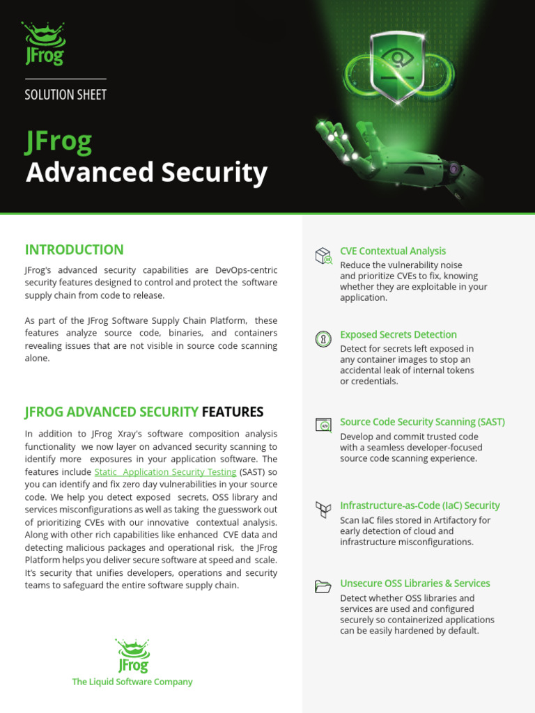 Advanced Security Solution Sheet | PDF | Software | Information Technology