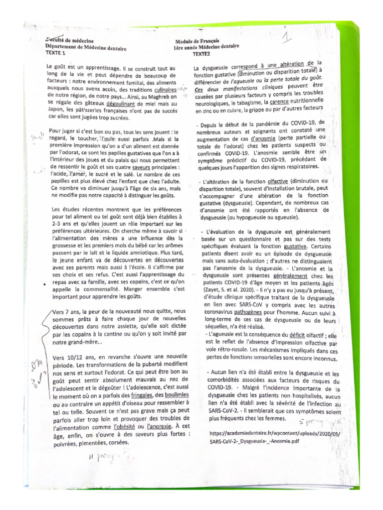 Cours Français S2 | PDF