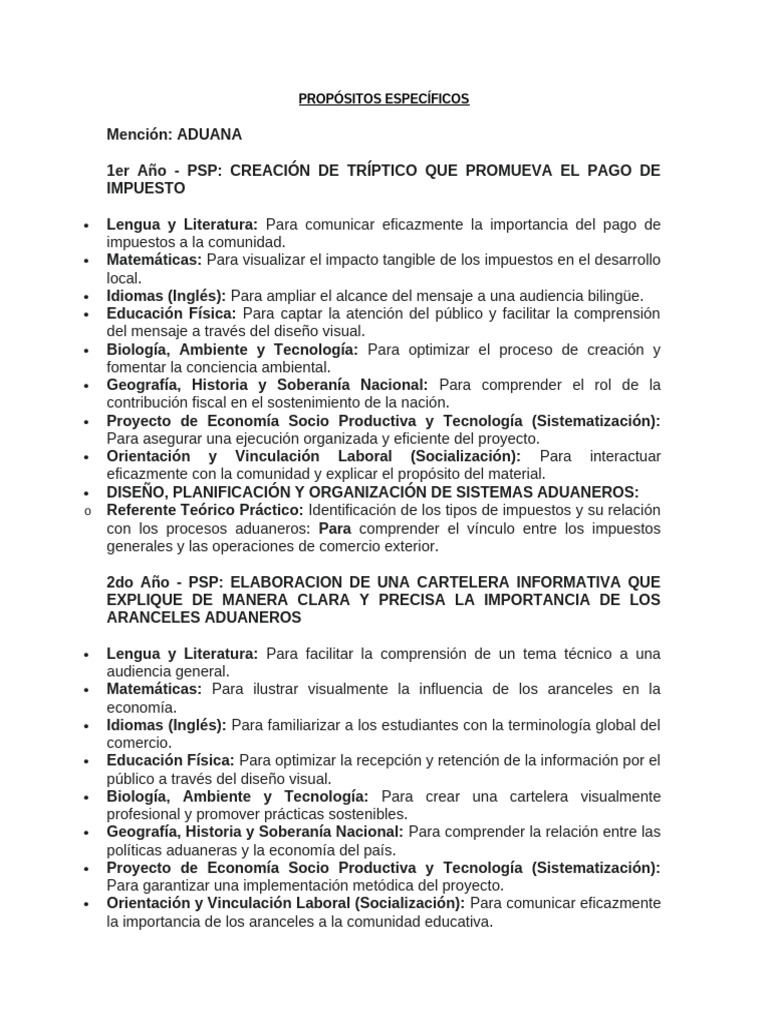 Propósitos Específicos | PDF | Logística | Business