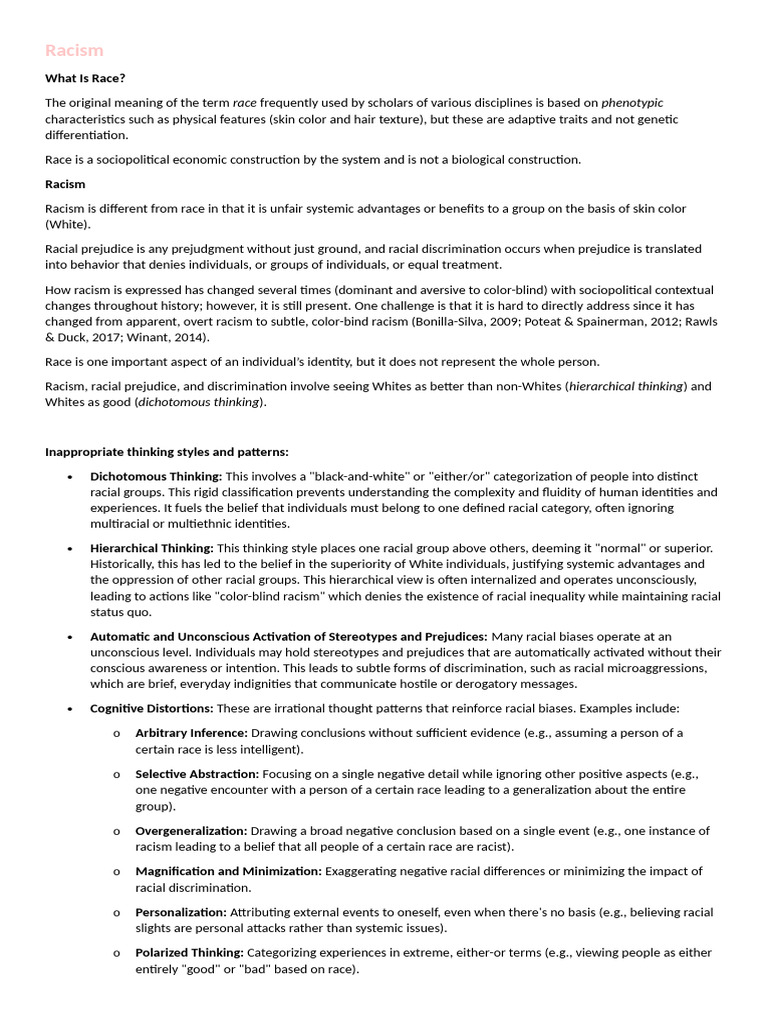 Multicultural Theory | PDF | Discrimination & Race Relations | Racism