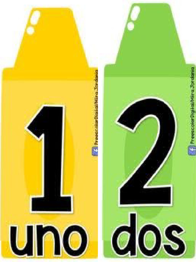 Numeros 1 10 Crayolitas | PDF
